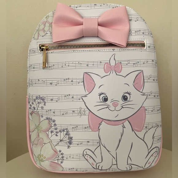 Disney | Bags | Disney Bioworld Aristocats Marie Bow Mini Backpack ...